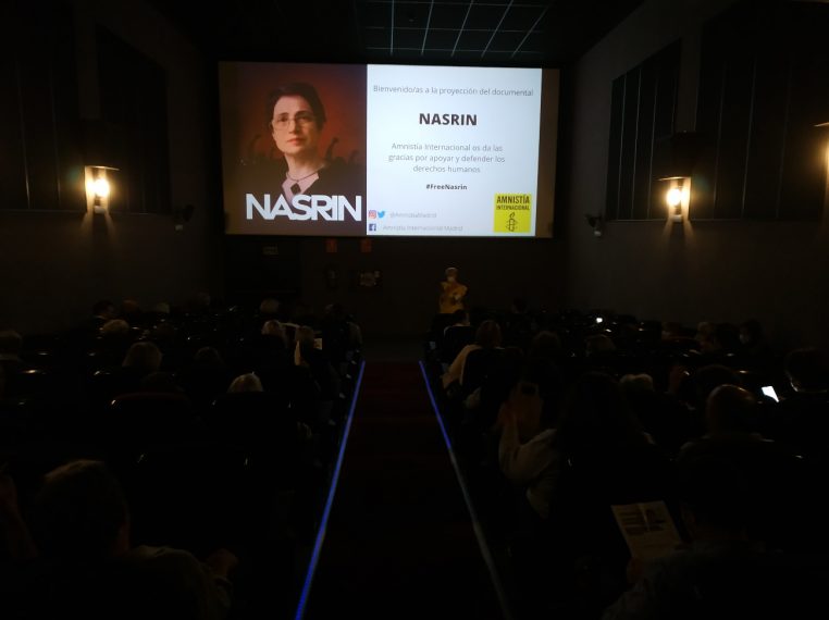 Nasrin Sotoudeh, de cerca. - Madrid